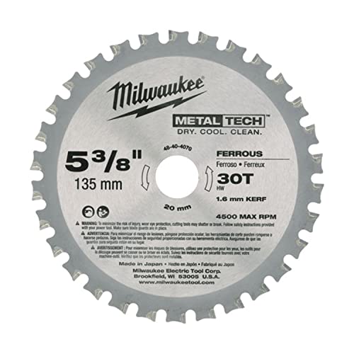 Circular Saw Blade, 5-3/8 in, 30 Teeth