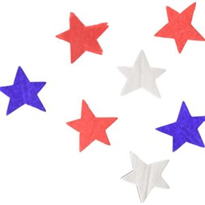 Tissue Star Confetti (red, white, blue) Party Accessory (1 count) (.5 Oz/Pkg)