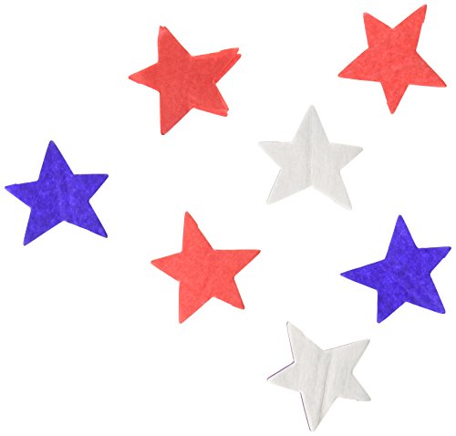 Tissue Star Confetti (red, white, blue) Party Accessory (1 count) (.5 Oz/Pkg)