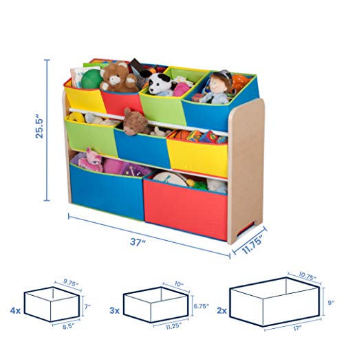 Delta Multi-Color Deluxe Toy Organizer with Storage Bins