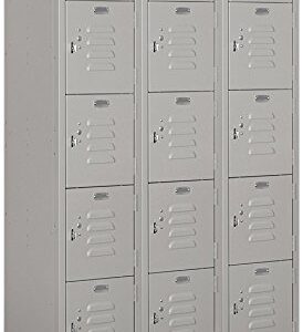 Salsbury Industries 65352GY-U Five Tier Box Style 36-Inch Wide 5-Feet High 12-Inch Deep Unassembled Standard Metal Locker, Gray