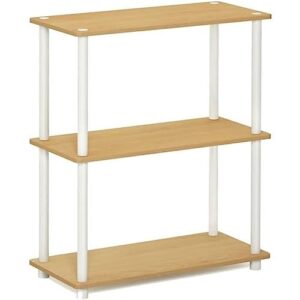 furinno turn-n-tube display rack, 3-tier single, beech