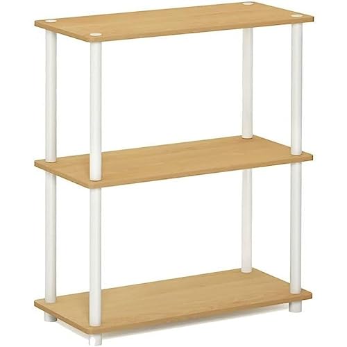 Furinno Turn-N-Tube Display Rack, 3-Tier Single, Beech