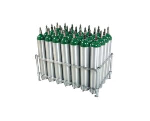 stack & rack oxygen tank storage rack - holds 28 e size cylinders