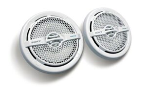 sony xsmp1611 6.5-inch dual cone marine speakers (white)