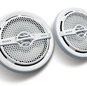 Sony XSMP1611 6.5-Inch Dual Cone Marine Speakers (White)