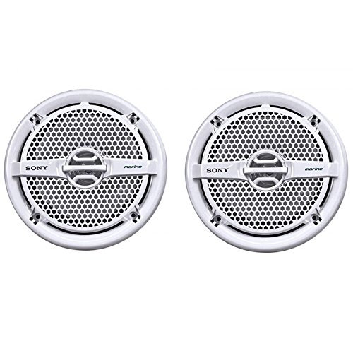 Sony XSMP1611 6.5-Inch Dual Cone Marine Speakers (White)