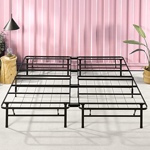 ZINUS SmartBase Tool-Free Assembly Mattress Foundation / 14 Inch Metal Platform Bed Frame / No Box Spring Needed / Sturdy Steel Frame / Underbed Storage, King