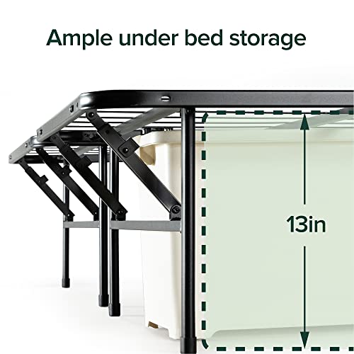 ZINUS SmartBase Tool-Free Assembly Mattress Foundation / 14 Inch Metal Platform Bed Frame / No Box Spring Needed / Sturdy Steel Frame / Underbed Storage, King