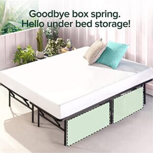 ZINUS SmartBase Tool-Free Assembly Mattress Foundation / 14 Inch Metal Platform Bed Frame / No Box Spring Needed / Sturdy Steel Frame / Underbed Storage, King