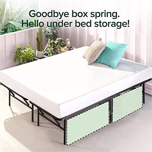 ZINUS SmartBase Tool-Free Assembly Mattress Foundation / 14 Inch Metal Platform Bed Frame / No Box Spring Needed / Sturdy Steel Frame / Underbed Storage, King