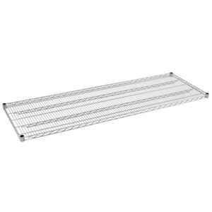 Sandusky WS722474-C Chrome Steel Heavy Duty Adjustable Wire Shelving, 2400 lbs Capacity, 72" Width x 74" Height x 24" Depth, 4 Shelves