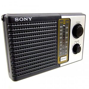 sony icf-f10 two 2 band fm/am portable battery transistor radio