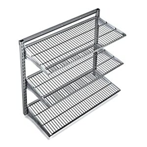 Triton Products 1795 Storability 34-Inch Length by 32-Inch Height Wall Mount Shelving Unit with 3-Wire Shelves