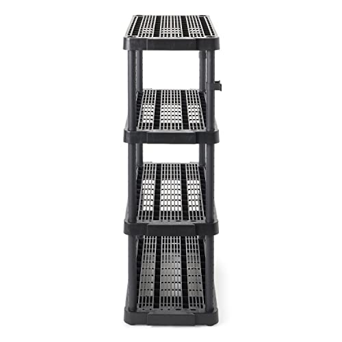 Gracious Living Heavy Duty Adjustable Ventilated Storage Shelving Unit, 4 Shelf