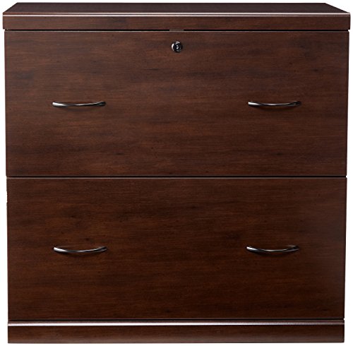 Z-Line Designs 2-Drawer Lateral File Espresso Cabinet with Black Accents