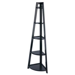 winsome adam shelving, black