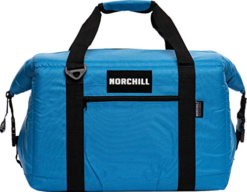 NorChill 12 Can Voyager Series Insulated Soft Sided Cooler Bag, Blue