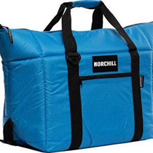 NorChill 12 Can Voyager Series Insulated Soft Sided Cooler Bag, Blue