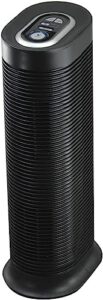 honeywell allergenplus hepa tower air purifier, allergen reducer for medium-large rooms (170 sq ft), black - wildfire/smoke, pollen, pet dander, and dust air purifier, hpa160