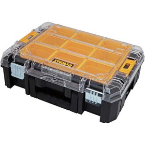 DEWALT TSTAK Tool Organizer, Small Parts Tool Box with Removable Compartments (DWST17805)