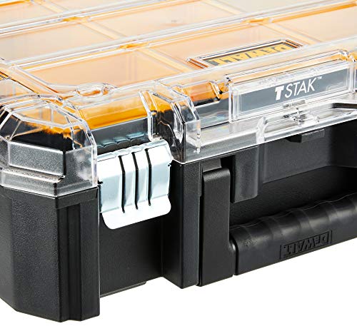 DEWALT TSTAK Tool Organizer, Small Parts Tool Box with Removable Compartments (DWST17805)