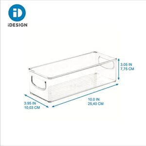 iDesign Plastic Storage Bin with Handles for Kitchen, Fridge, Freezer, Pantry, and Cabinet Organization, BPA-Free