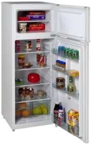 avanti ra7306wt 2-door apartment size refrigerator, white