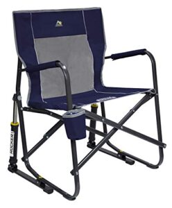 gci outdoor freestyle rocker portable rocking chair & outdoor camping chair, indigo blue