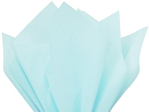 Light Blue Tissue Paper 15 Inch X 20 Inch - 100 Sheet Pack