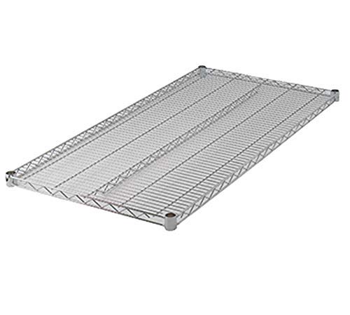 Winco 18" x 48" Wire Utility Shelf for Restaurants and Storage, Chrome