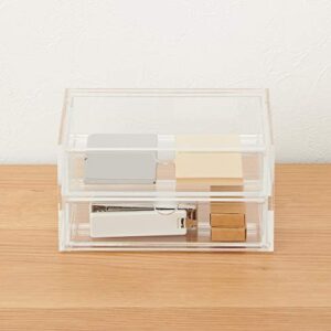 Muji Acrylic Case 2 Drawers - Small