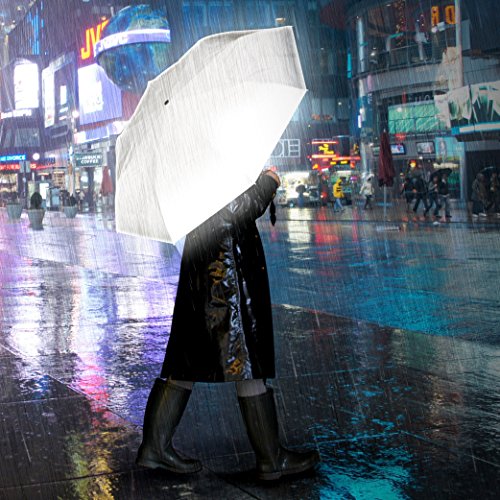 Suck UK | Compact Reflective Umbrella | Reflects Even the Smallest Amount of Light | Stay Safe in Poor Visibility | Lightweight Windproof Umbrella | High Visibility Umbrella