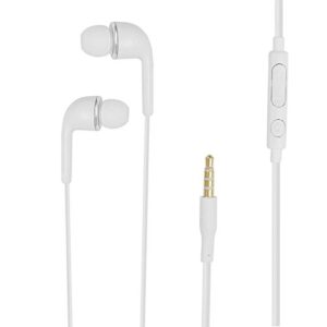 Samsung 3.5mm Stereo Headset with Volume Key for Galaxy S4 - Non-Retail Packaging - White