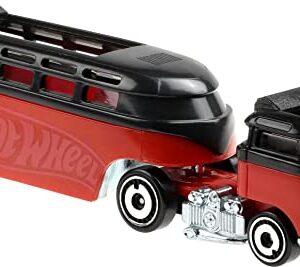 Hot Wheels Trackin' Trucks, 1:64 Scale Toy Racing Rig & 1 Toy Car for On and Off Track Play (Styles May Vary)