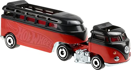 Hot Wheels Trackin' Trucks, 1:64 Scale Toy Racing Rig & 1 Toy Car for On and Off Track Play (Styles May Vary)