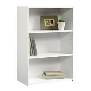 Sauder Beginnings 3-Shelf Bookcase, Soft White finish