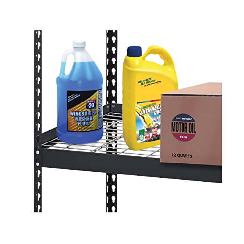 Edsal TRK-482478W5 Black Steel Shelving, 78" Height x 48" Width x 24" Depth