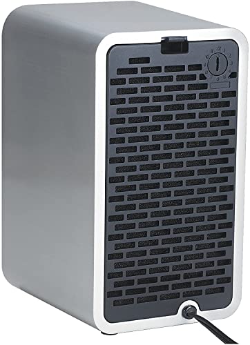 Germ Guardian Desktop Air Purifier for Home, H13 HEPA Filter, Removes Dust, Allergens, Smoke, Pollen, Odors, Mold, UV-C Light Helps Reduce Germs, 11 Inch, Silver, AC4100