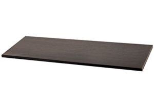 organized living freedomrail wood shelf, 24-inch x 14-inch - midnight live