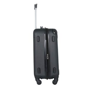 Travelers Club Chicago Hardside Expandable Spinner Luggages, Black, 20" Carry-On