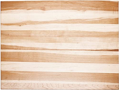 Labell Wood Cutting Boards - Large Canadian Maple Chopping Board for Meats, Vegetables, Fruits, and Cheeses - Flat Board Perfect for Carving, Serving, and Charcuterie (18" x 24" x 0.75")