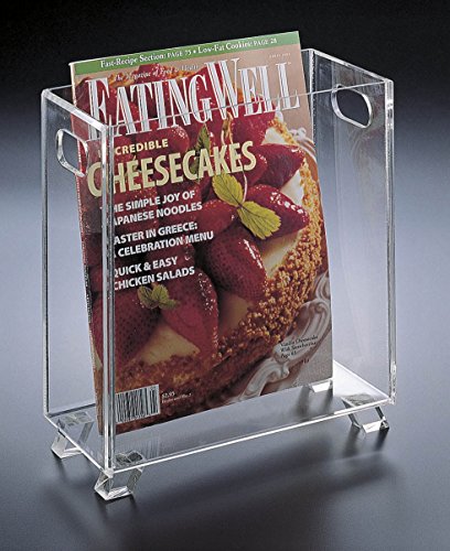 Huang Acrylic Clear Magazine Holder or Wastebasket