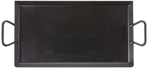 Lodge CRSGR18 Carbon Steel Griddle, Pre-Seasoned, 18-inch