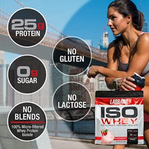 Labrada Nutrition ISO 100% ISOLATE Protein Powder Strawberry 5lb