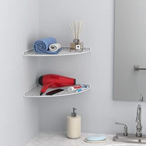 ClosetMaid 8282 Corner Shelf Organizer,White,1 x 12 x 12 inches