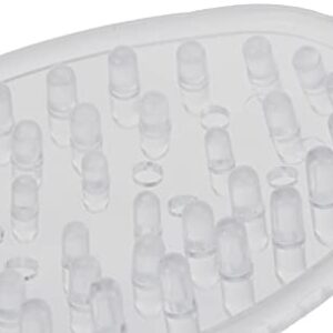 iDesign Plastic Soap Dish, Soap Saver, and Kitchen Sponge Holder - Set of 3, 0.75” x 3.25” x 4.75”, Clear