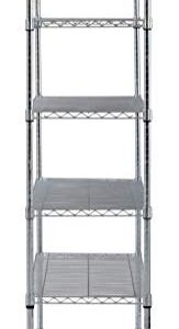 Muscle Rack WS481872-Z Steel Shelving Unit, 6 Shelf, 48" Width, 72" Height, 18" Depth, Zinc