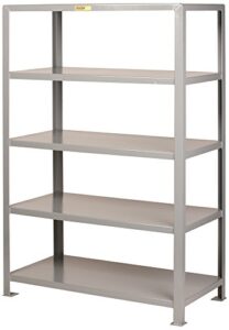 little giant 5sh-2436-72 heavy-duty welded shelving, 24" x 36", gray