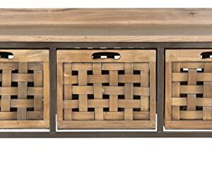 Safavieh American Homes Collection Isaac Filbert Brown Wooden Storage Bench